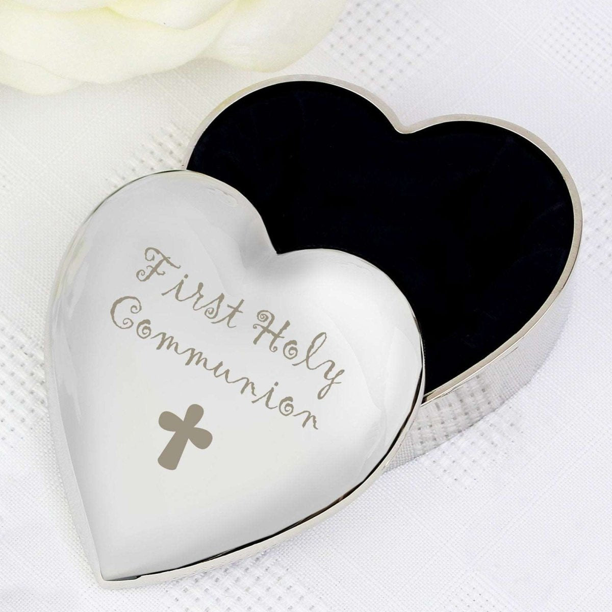 1st Holy Communion Heart Trinket Box - Personalised First Holy ...