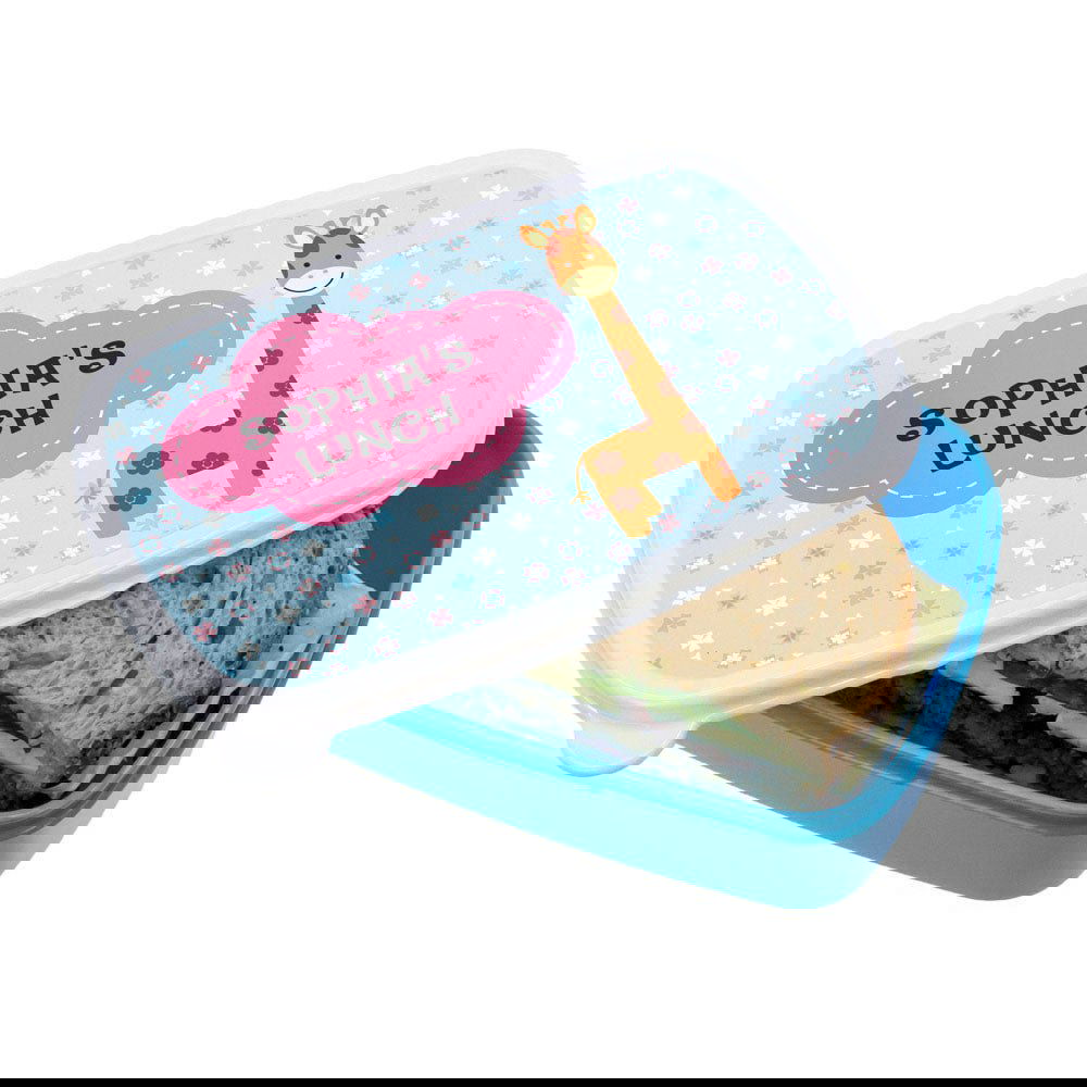 Cute Giraffe Character Lunch Box - Personalised Children's Lunch Boxes ...