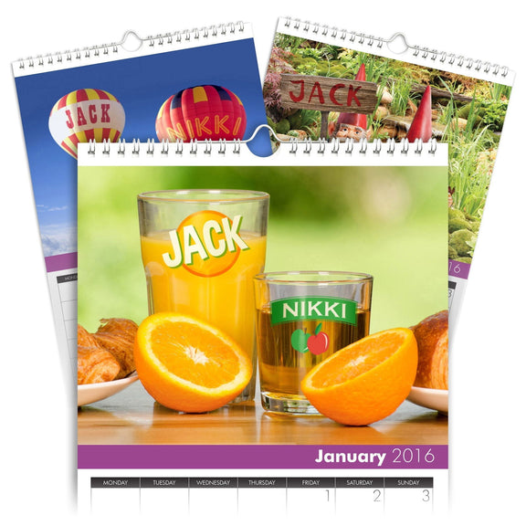 Buy Personalised 2026 Family & Friends Calendar, For 2 To 6 People, In ...