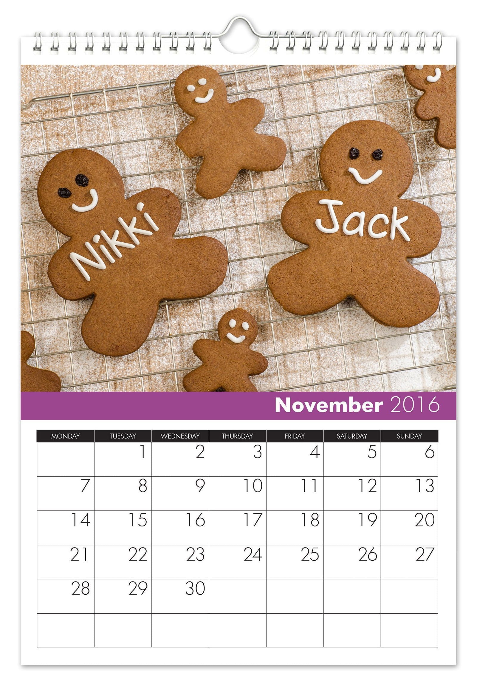 Buy Personalised 2026 Family & Friends Calendar, For 2 To 6 People, In ...