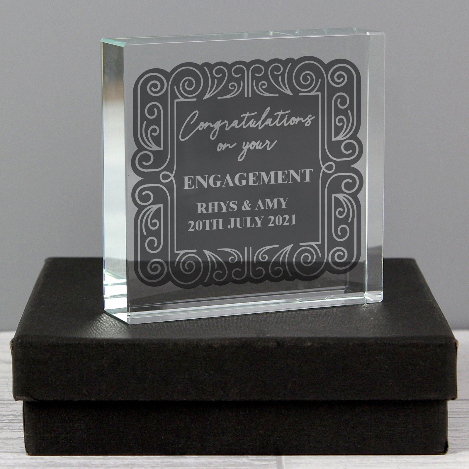 Buy Personalised Congratulations Large Crystal Token from £16.99 ...