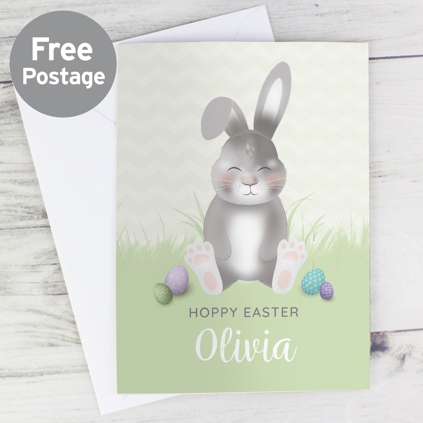 Buy Personalised Easter Bunny Card from £4.80 - Gifts Finder