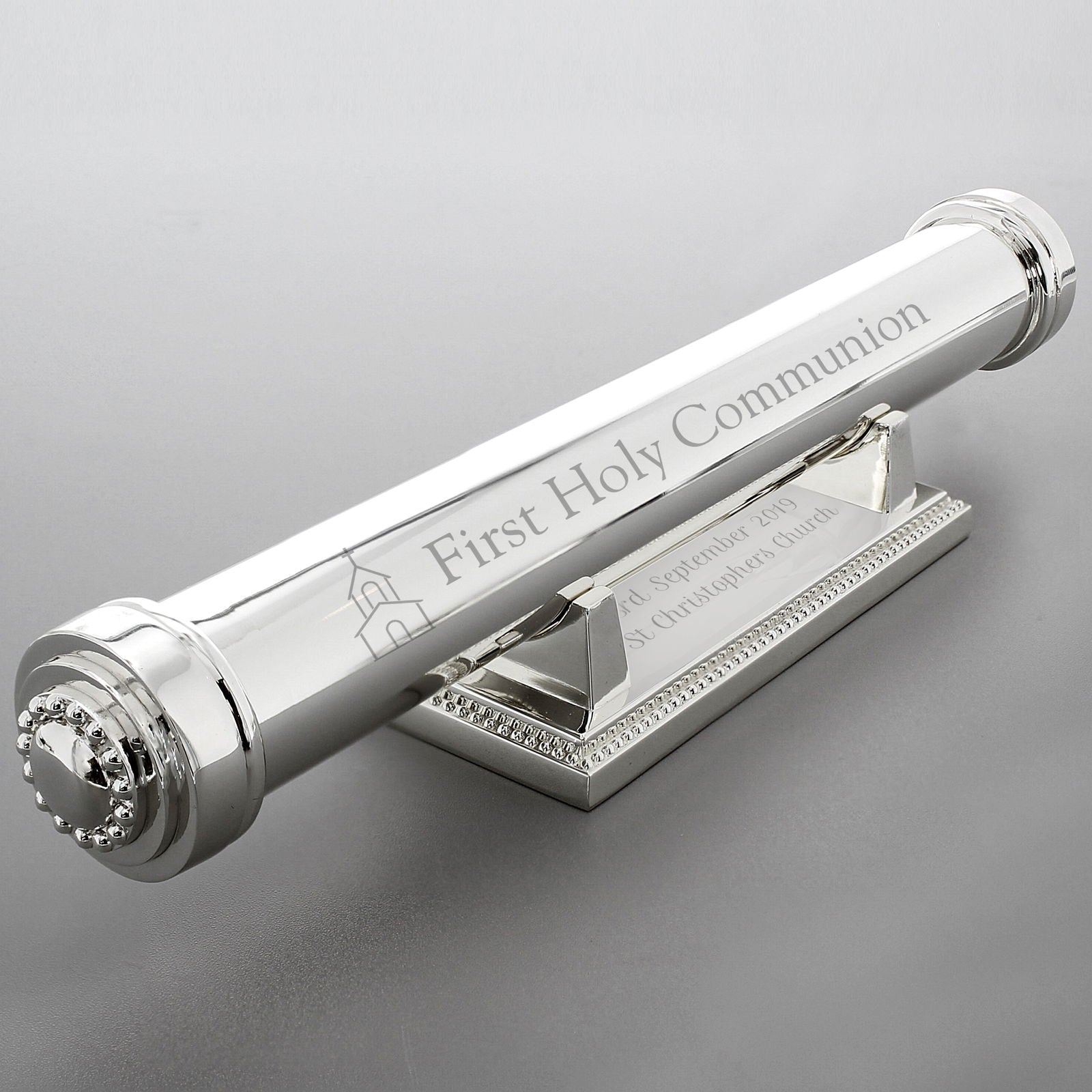 Personalised First Holy Communion Silver Plated Certificate Holder ...