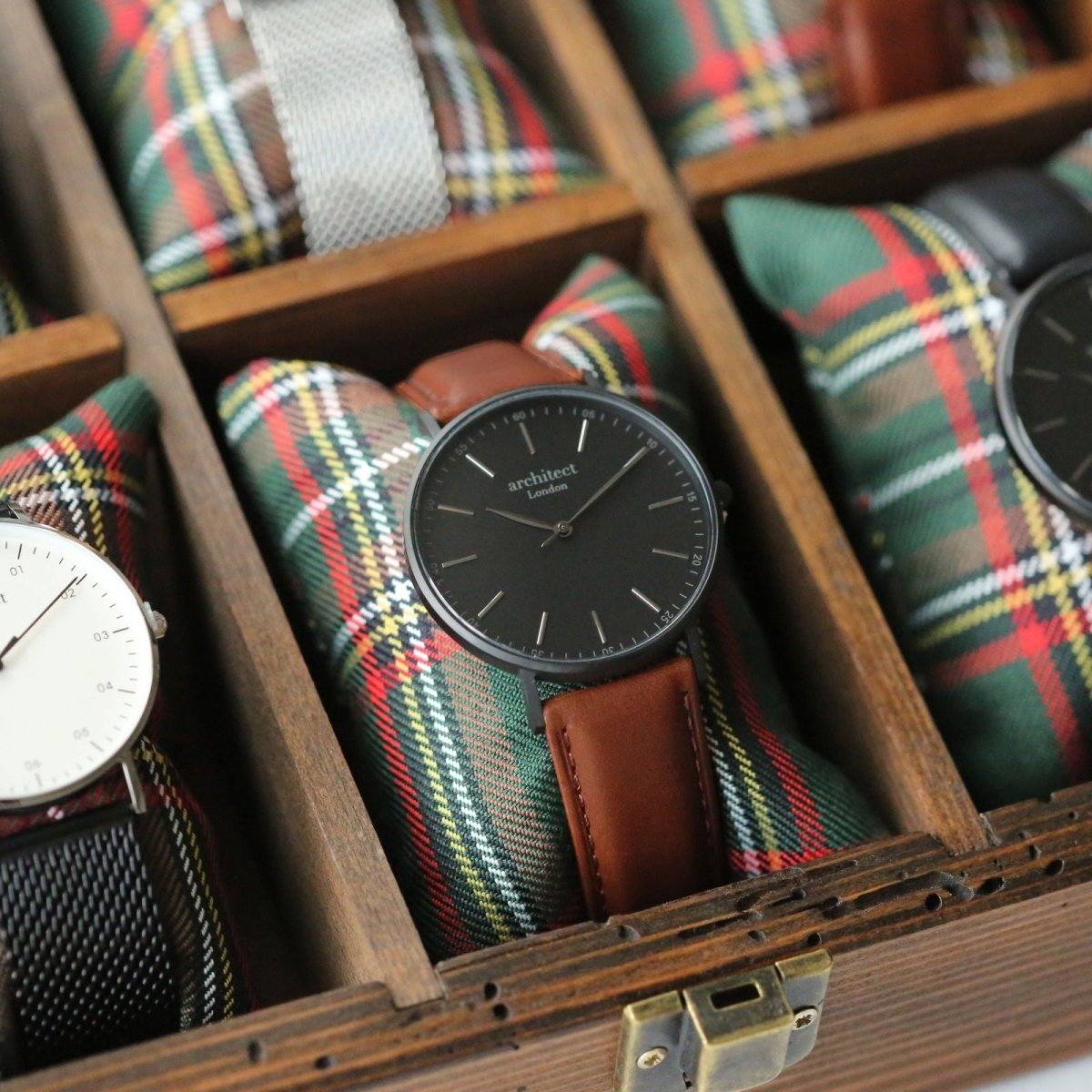 Buy Contactless Payment Watch - Men's Minimalist, Walnut Strap, Modern ...