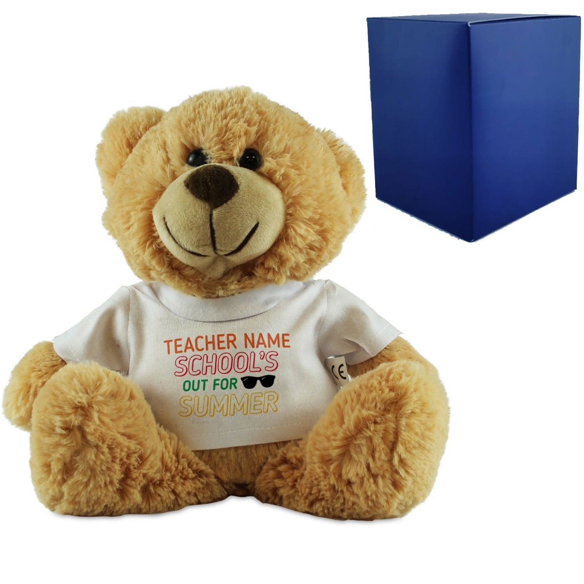 Buy Cream Teddy Bear with School's Out For Summer Design T-Shirt from £ ...