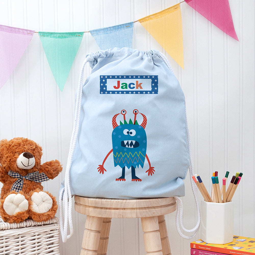 Buy Personalised Personalised Boy's Little Monster PE Kit Bag from £16. ...
