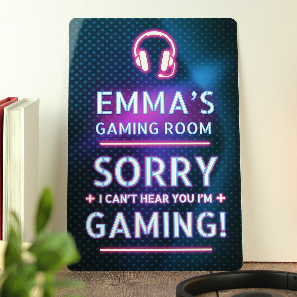 Buy Personalised Gamer Warning Metal Sign from £11.49 - Gifts Finder