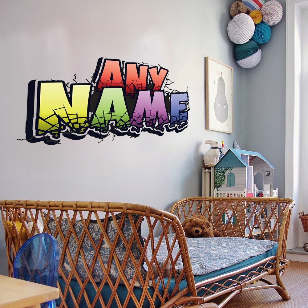 Buy Personalised Large Multicoloured Graffit Sticker Perfect Large ...
