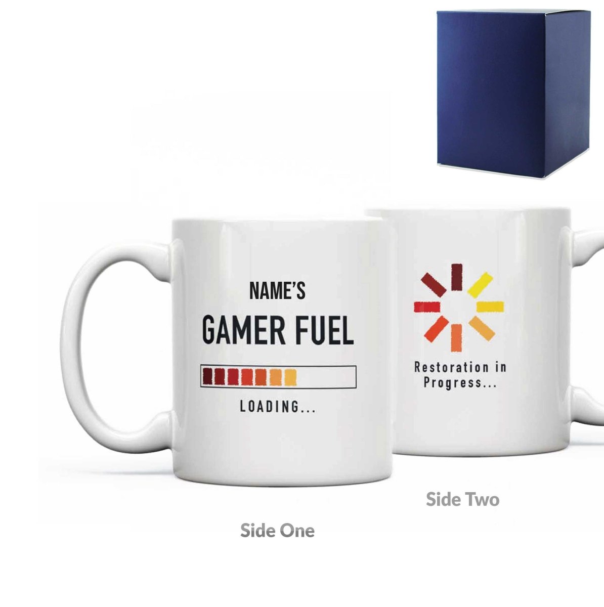 Buy Printed Mug with Name's Gamer Fuel Design, Gift Boxed, Personalise ...
