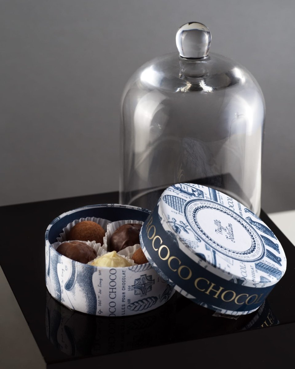 Rococo Mini Truffle Selection and Small Glass Cloche Gift Set - – Gifts ...